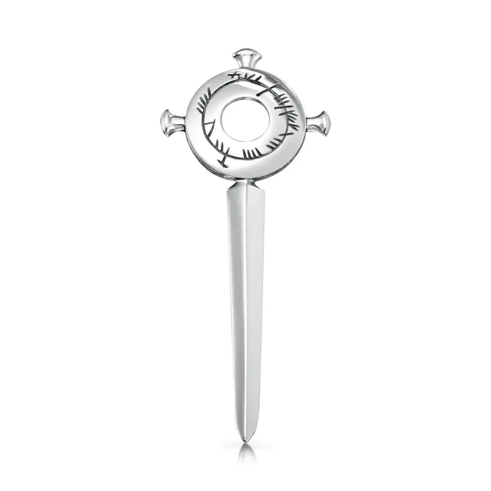 Ogham Kilt Pin